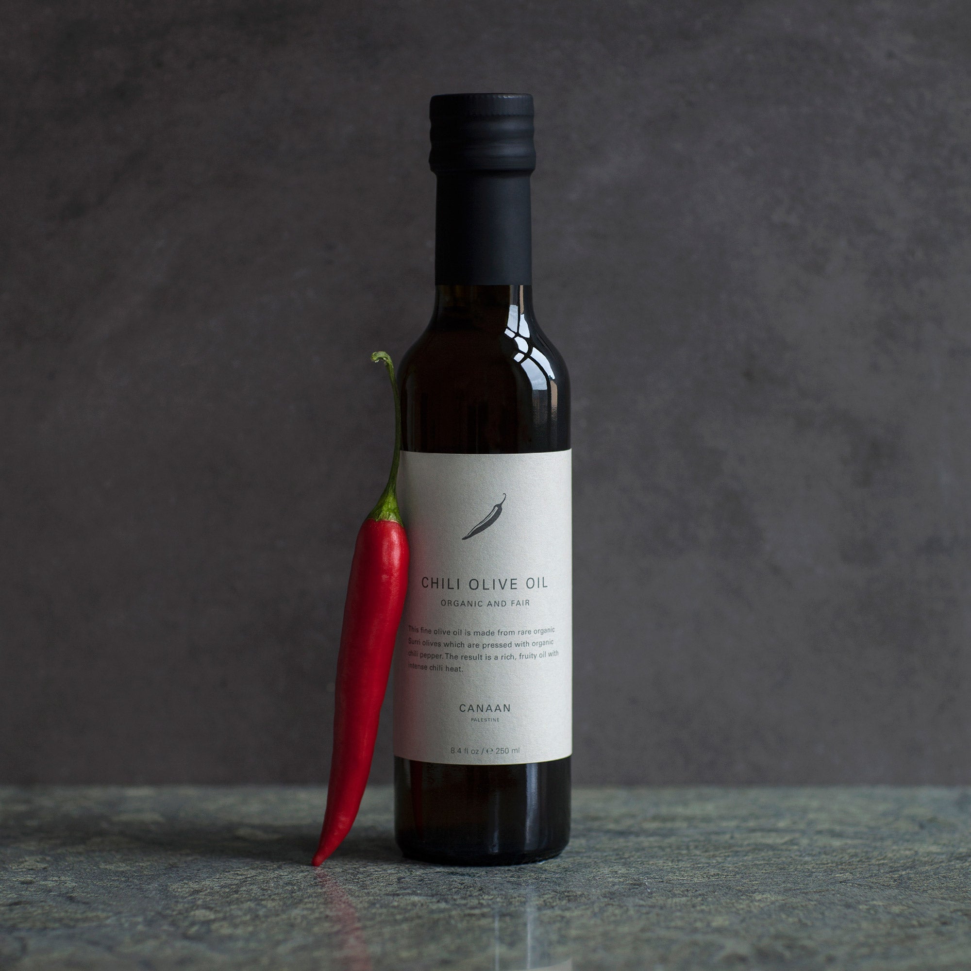 Chili Olive Oil | Spicy Olive Oil | Canaan Palestine